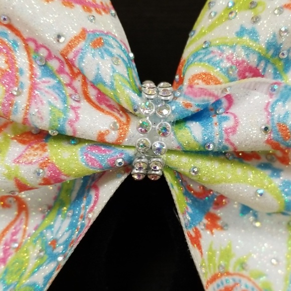 build a bowtique | Accessories | All Star Cheer Bow White Iridescent ...
